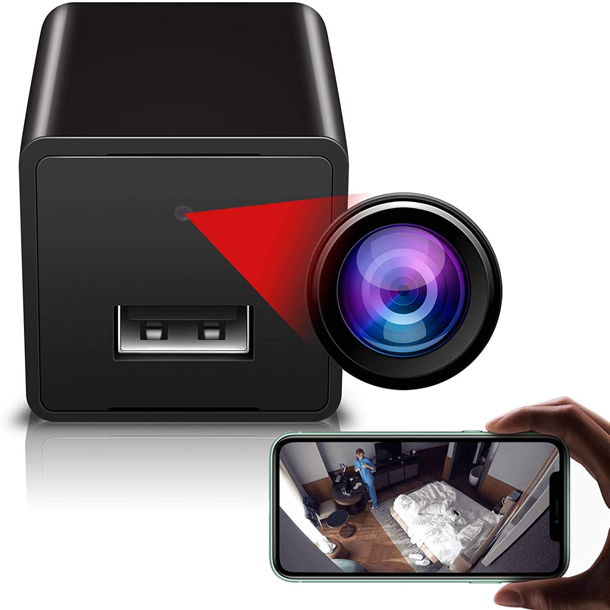 USB Charger Spy Cam 4K – Spy Geeks